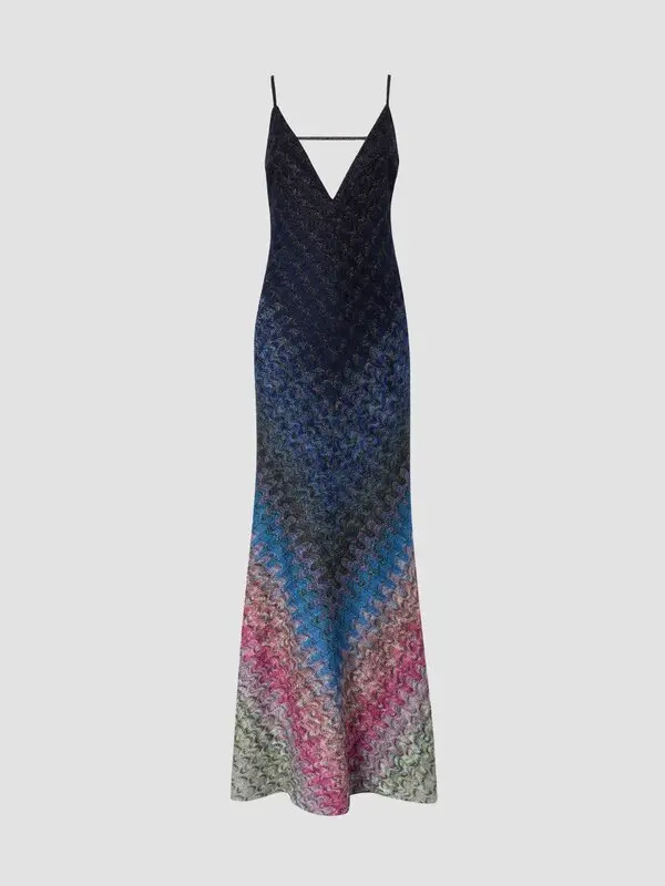 Missoni Textured Ombré Column Gown - Multicolor