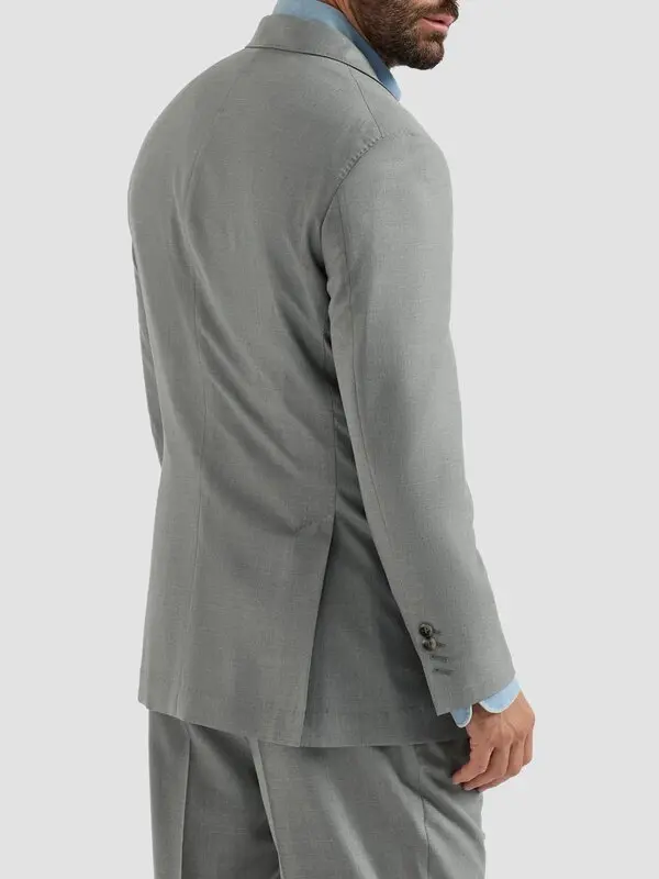 Brunello Cucinelli Virgin Wool And Silk Lightweight Hopsack Cavallo Tailor Blazer