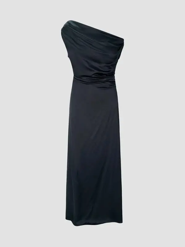 Staud Phare Stretch-silk Maxi Dress - Black