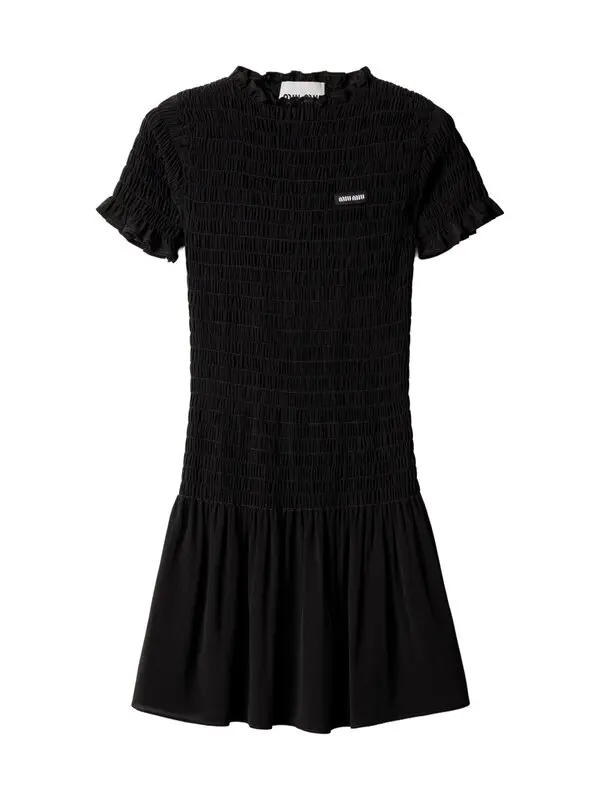 Miu Miu Georgette Mini-dress - Black