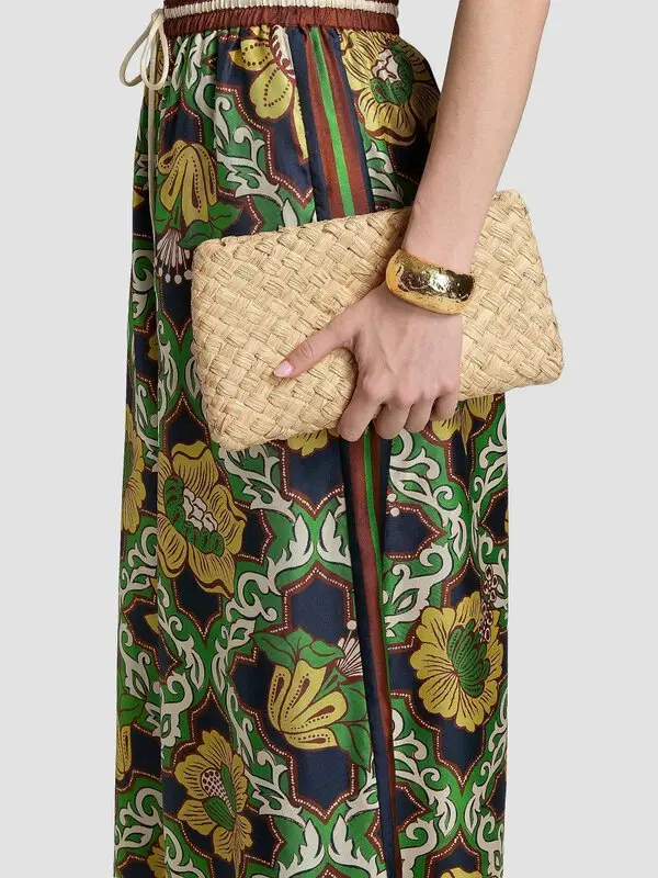 ALEMAIS Liana Silk Palazzo Pants