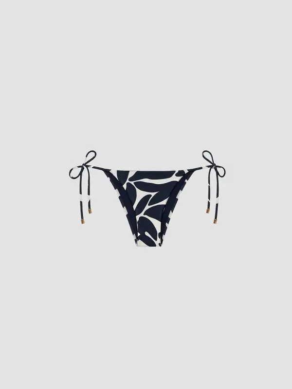 VIX PAULA HERMANNY Leaf-print Side-tie Bikini Bottom - Multi