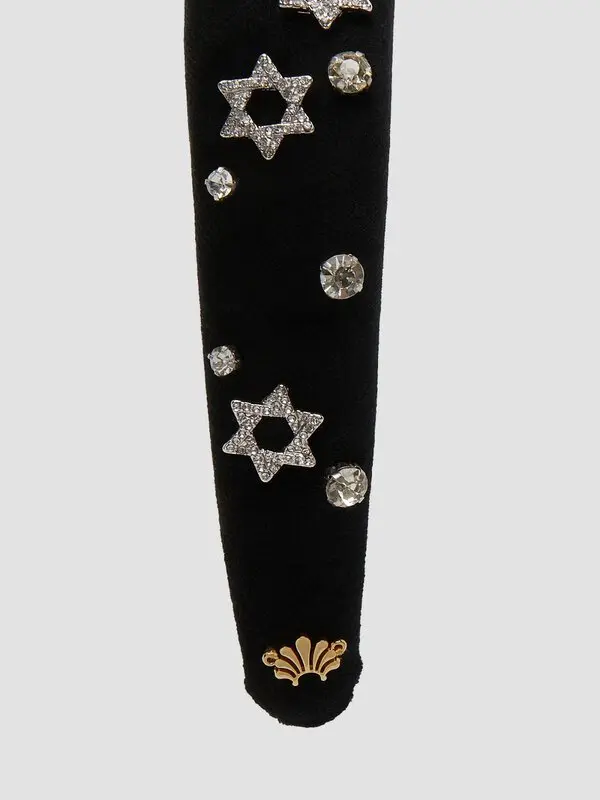 Lele Sadoughi Alice Star Of David Velvet Headband