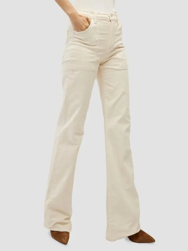 Veronica Beard Crosbie Corduroy Flared Pants