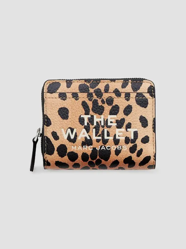Marc Jacobs The Mini Cheetah Leather Compact Wallet - Leopard