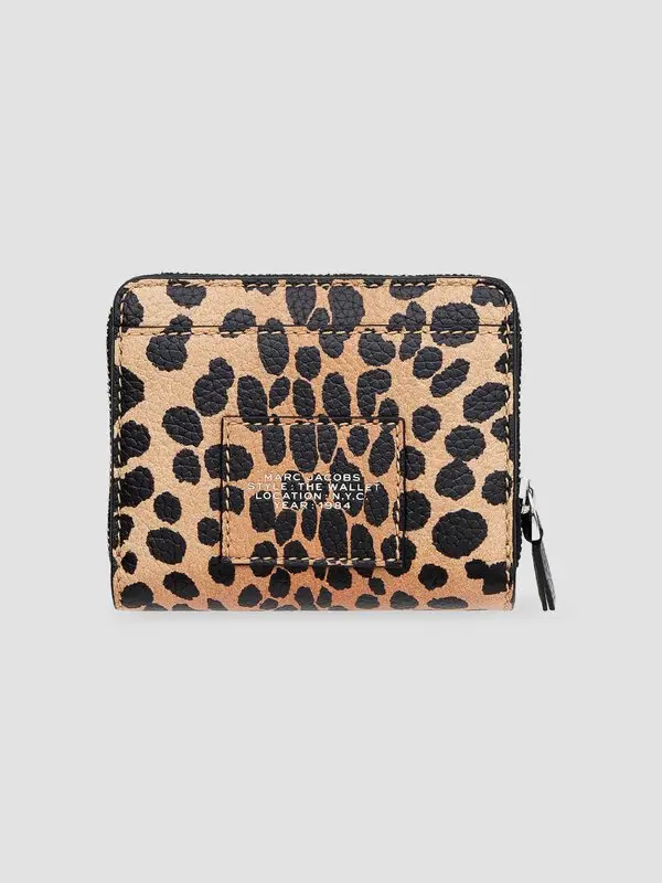 Marc Jacobs The Mini Cheetah Leather Compact Wallet