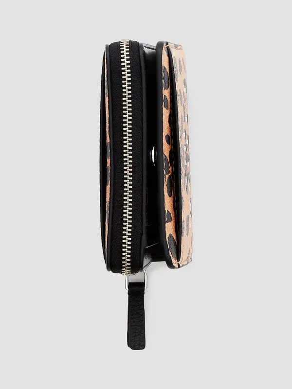 Marc Jacobs The Mini Cheetah Leather Compact Wallet
