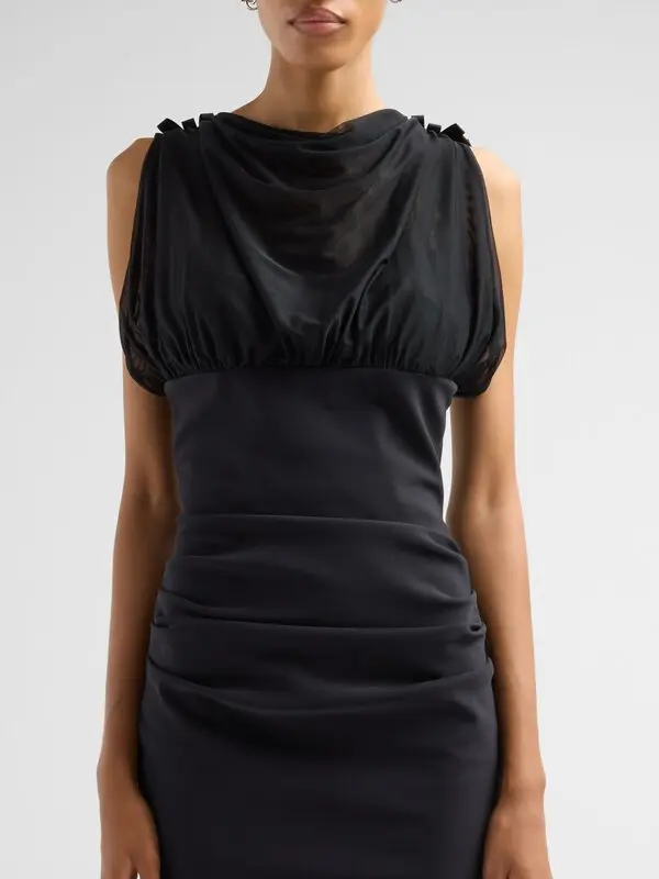 Chiara Boni La Petite Robe Bylina Draped Mermaid Gown