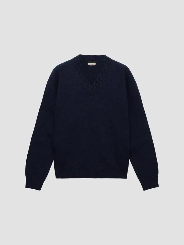 Prada Re-cashmere V-neck Sweater - Blue