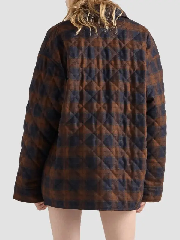 Prada Quilted Wool Caban Jacket
