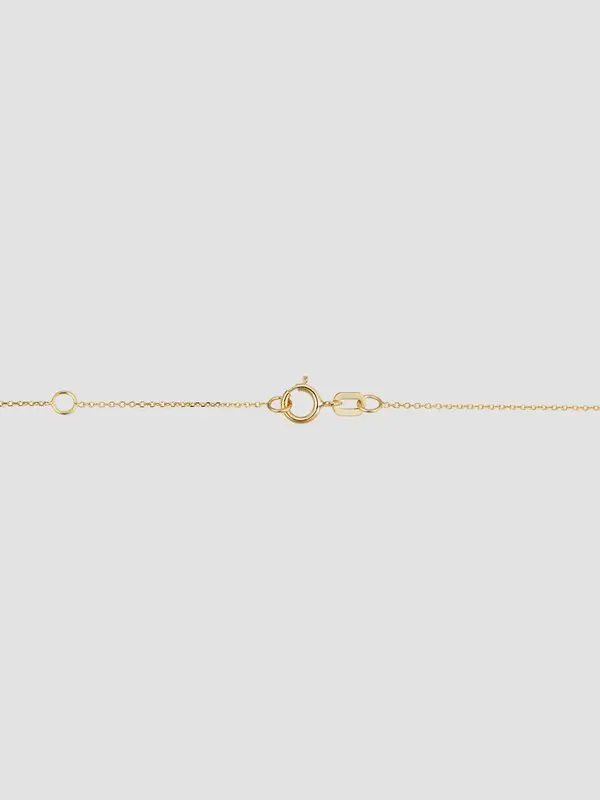 ORADINA Seashell Pendant Necklace In 14k Yellow