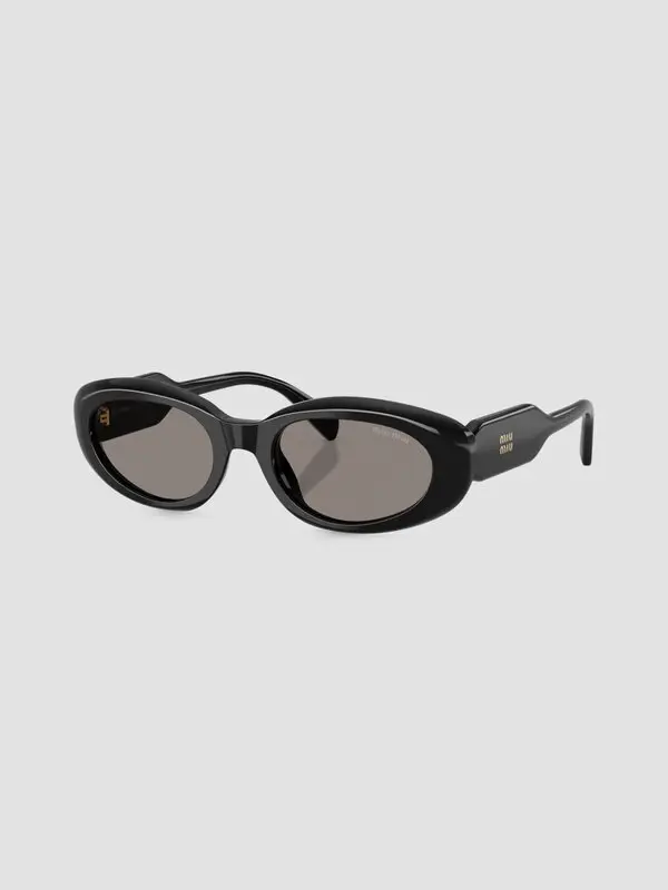 Miu Miu 53mm Oval Sunglasses - Black