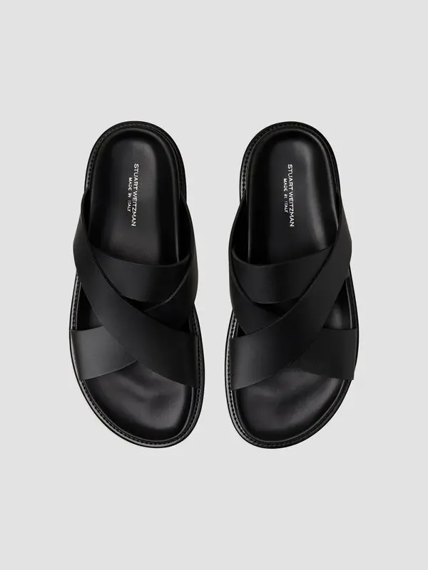 STUART WEITZMAN Berkley Crisscross Leather Sandals