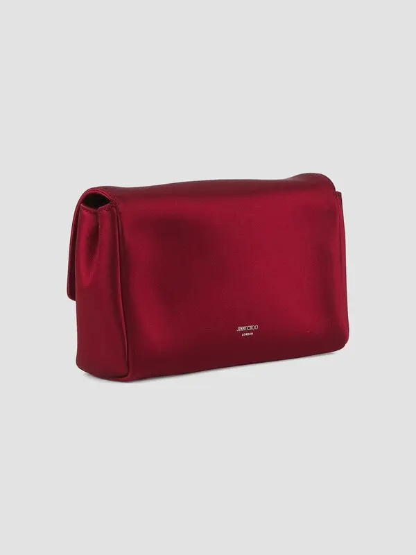 JIMMY CHOO Mini Bow Satin Crossbody Bag