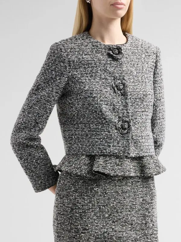 MILLY Selena Crop Jacket
