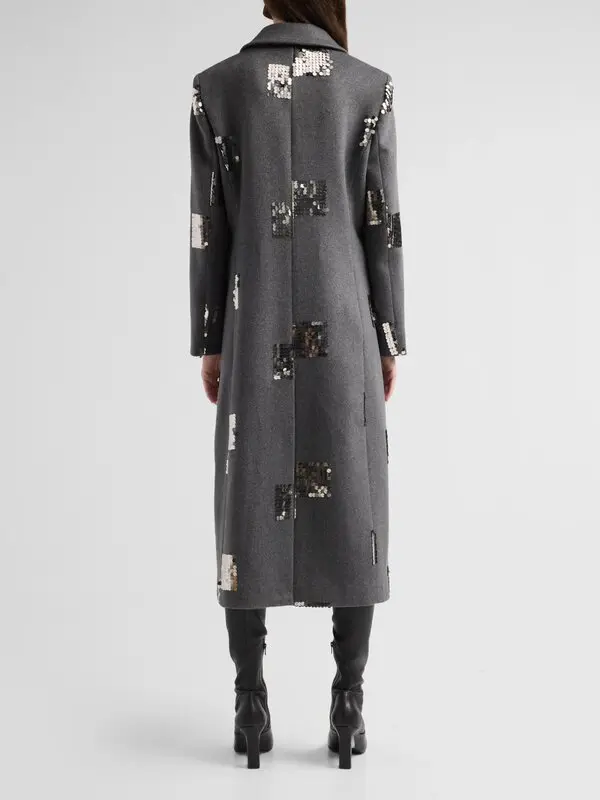 MILLY Wanda Sequin Coat