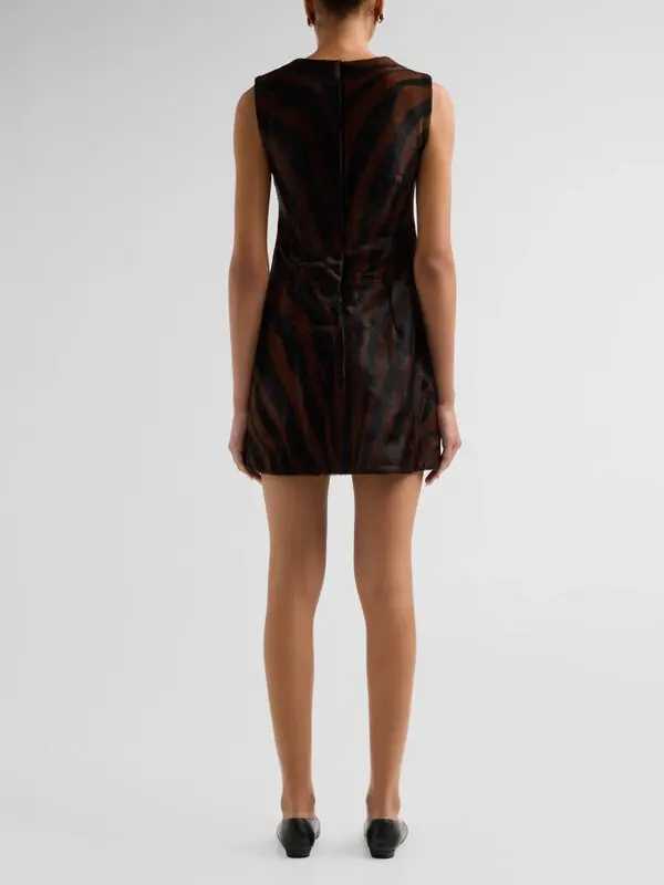 Simkhai Sonoma Calfhair Mini Dress