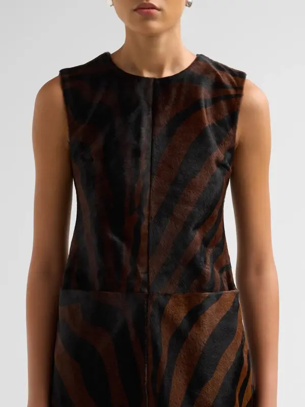 Simkhai Sonoma Calfhair Mini Dress