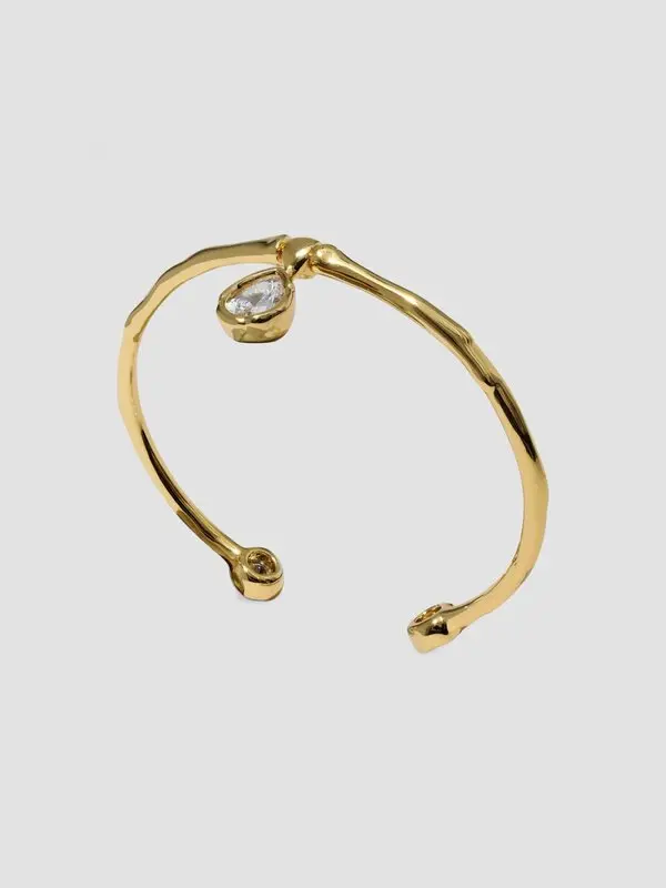 Alexis Bittar Asterales 14k--plated & Cubic Zirconia Cuff