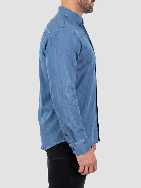 MACEOO Ceremony Prince Woven Shirt - Blue