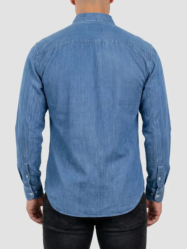 MACEOO Ceremony Prince Woven Shirt - Blue