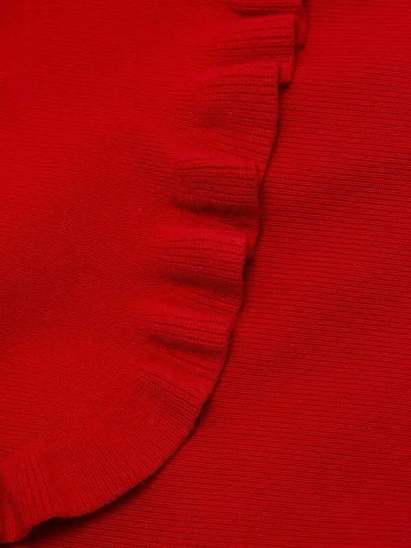 AKNVAS Kamomilla Ruffled Wool-cashmere Cardigan