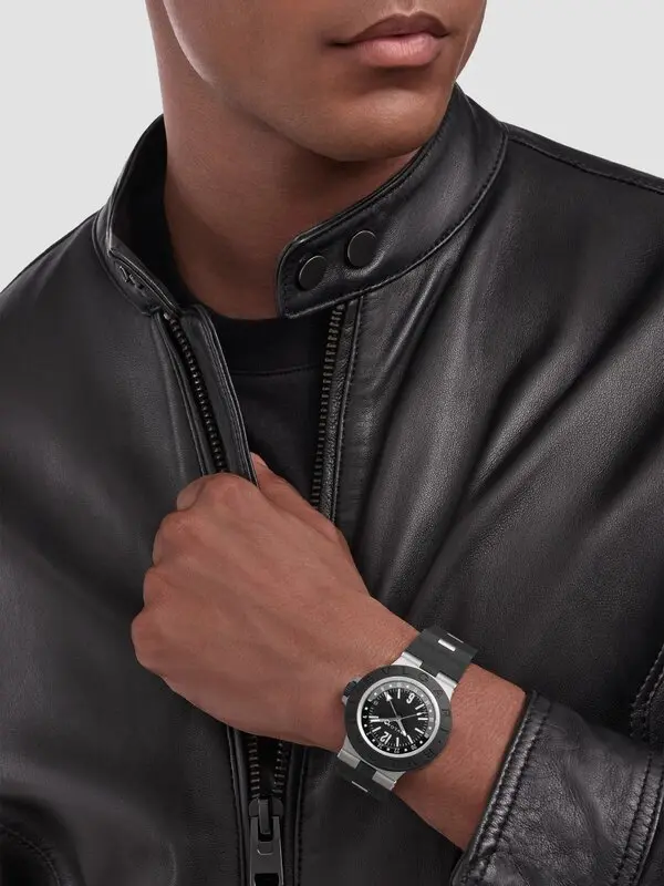 BVLGARI Limited Edition Lucea Aluminum, Titanuim & Rubber Strap Watch/40mm