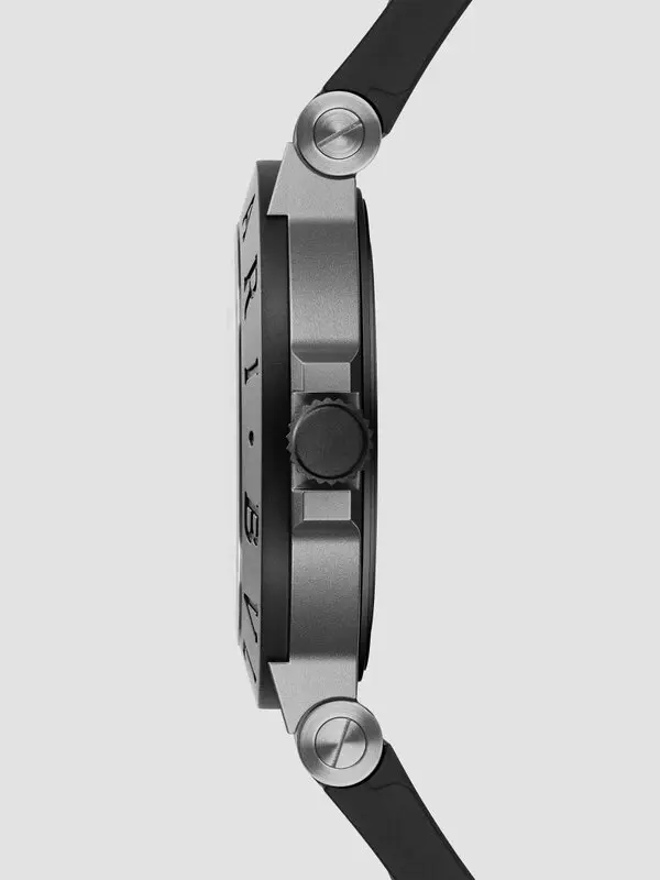 BVLGARI Limited Edition Lucea Aluminum, Titanuim & Rubber Strap Watch/40mm