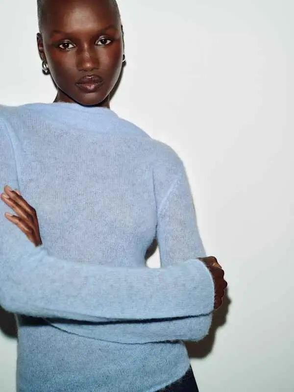 REFORMATION Mirelle Sweater - Blue