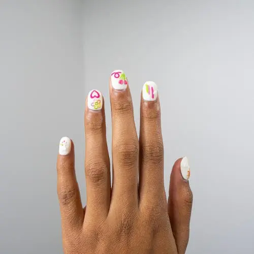 3H NAILS 3h Luxury Handmade Press-on Nailsfloral Sketches