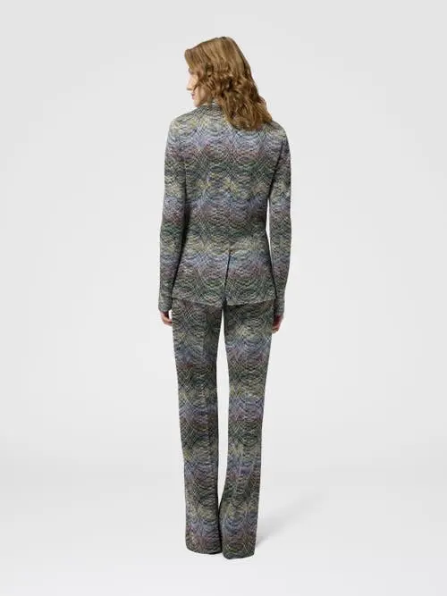 Missoni Tailored Space-dye Viscose Lamé Trousers
