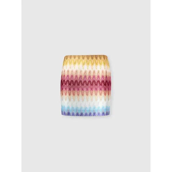 Missoni Mini Skirt With Dégradé Lace Motif - Multicoloured