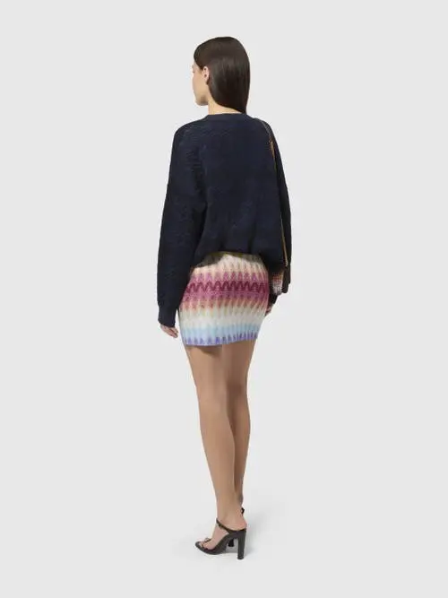 Missoni Mini Skirt With Dégradé Lace Motif