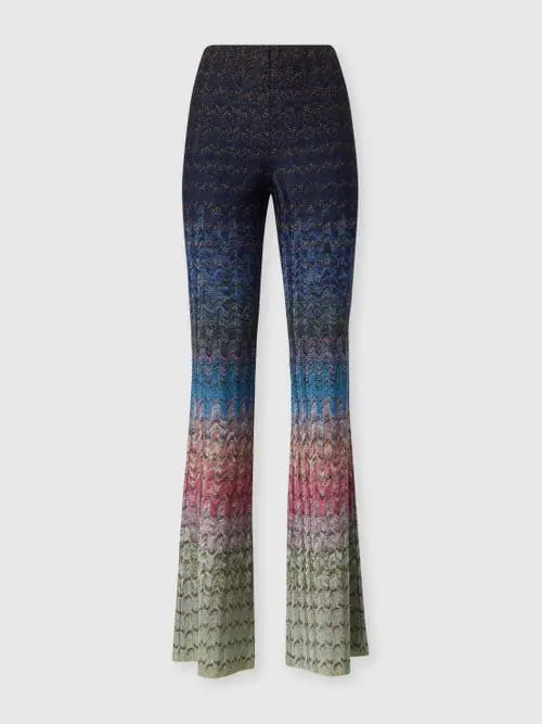 Missoni Dégradé Viscose Lamé Flare Trousers - Multicoloured