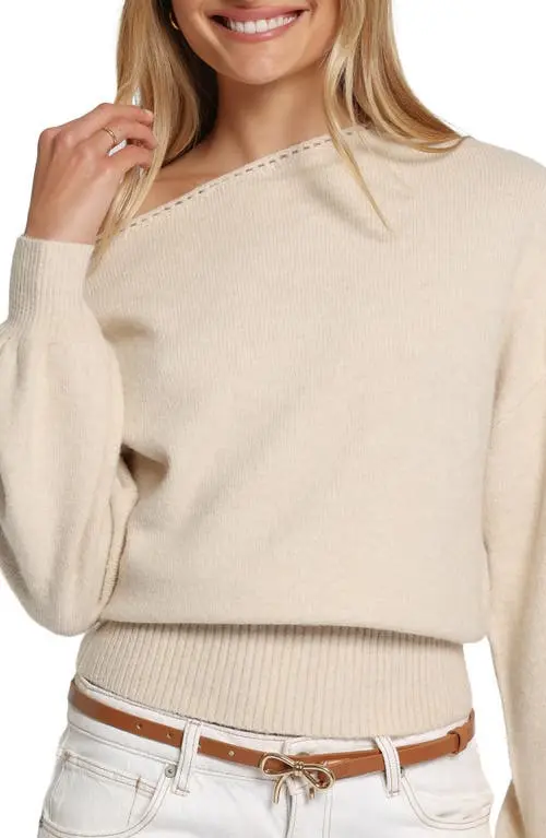 PETAL & PUP Zinnia Off Shoulder Sweater - Cream