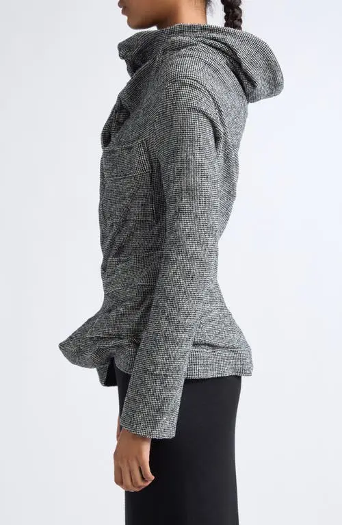 Junya Watanabe Twisted Wool Blend Jacket - Houndstooth