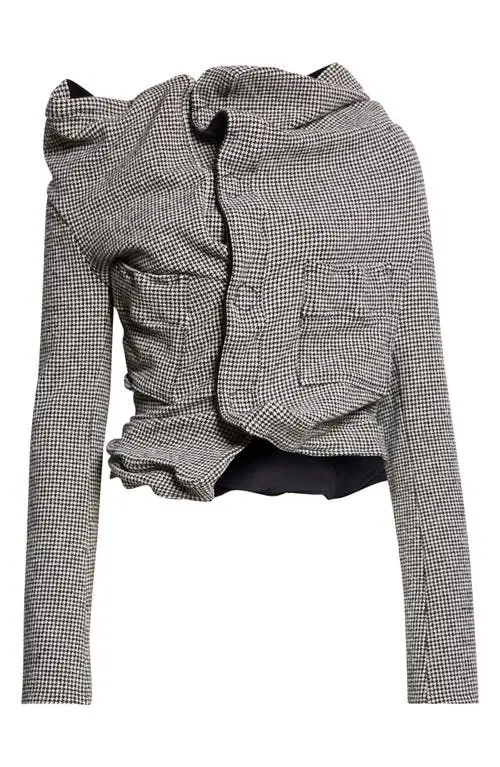 Junya Watanabe Asymmetrical Draped Wool Blend Jacket