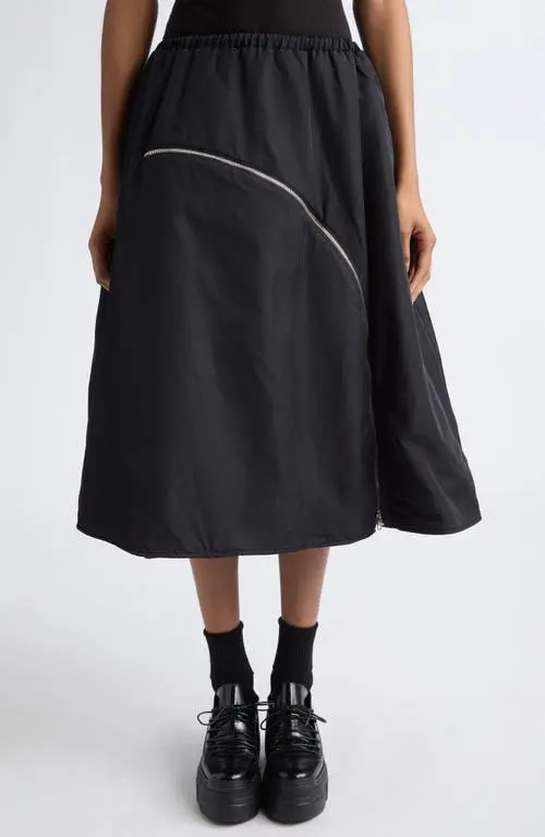 MELITTA BAUMEISTER A-line Bomber Skirt - Black