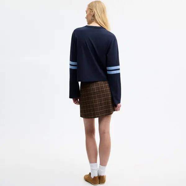 COACH Sporty Script Long Sleeve Shirt In Organic Cotton