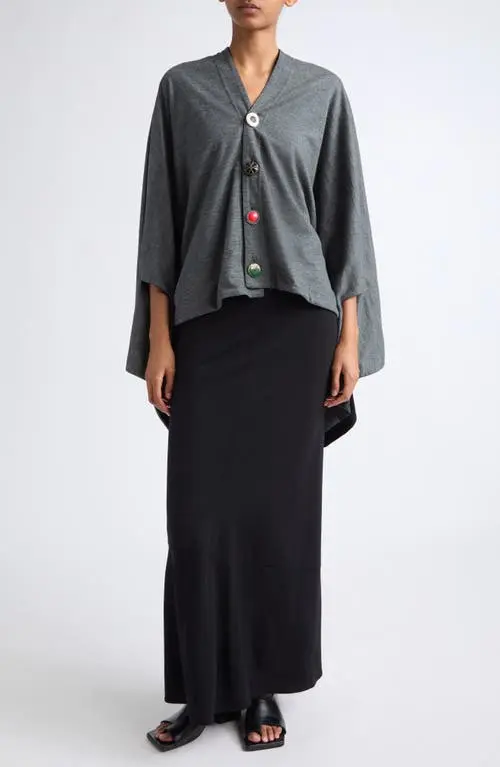 Junya Watanabe Wool Jersey Maxi Skirt - Black