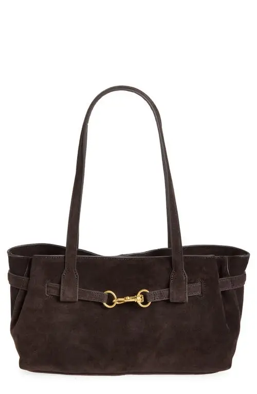 Mango Chus Suede Shoulder Bag