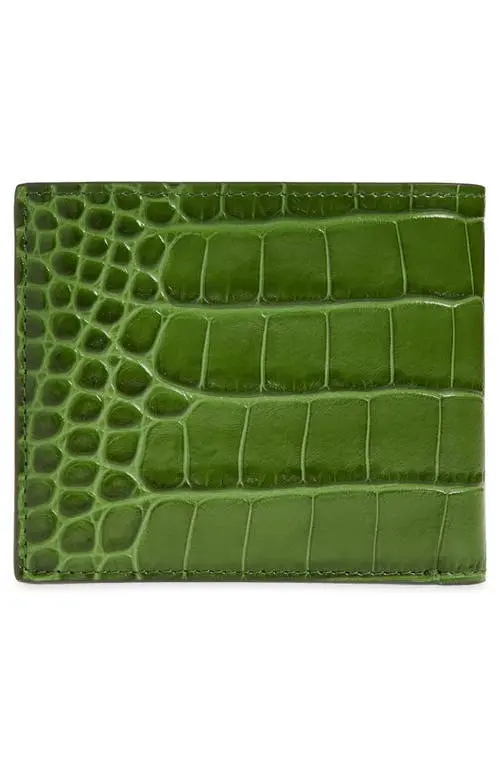 TOM FORD Embossed Leather Bifold Wallet - Cardamom