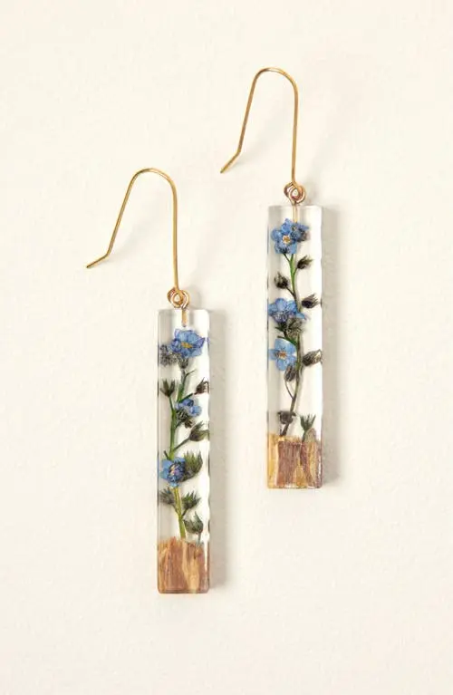 UNCOMMON GOODS Forget-me-not Palo Santo Earrings