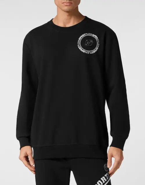 PLEIN SPORT Sweatshirt Round Neck Carbon Tiger - Black