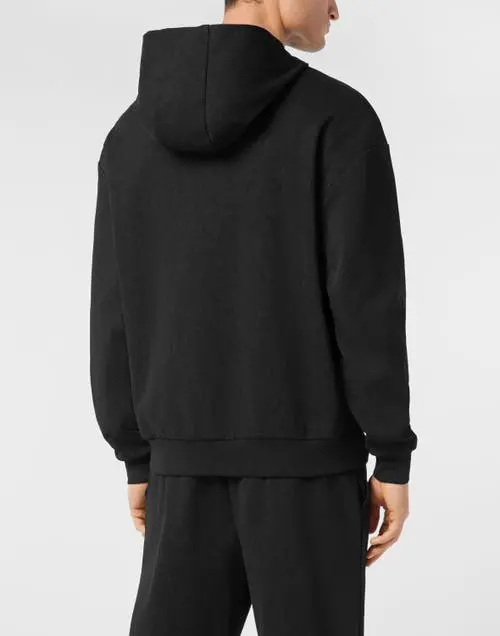 PLEIN SPORT Cold Dye Hoodie Sweatshirt Ls - Black