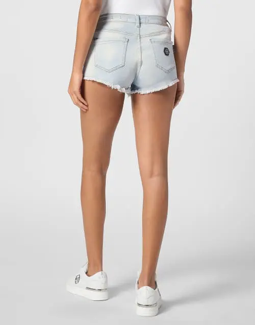 Philipp Plein Denim Shorts