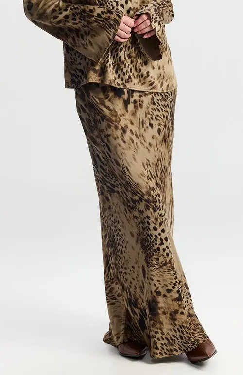 Ronen Chen Tenne Leopard-print Maxi Skirt