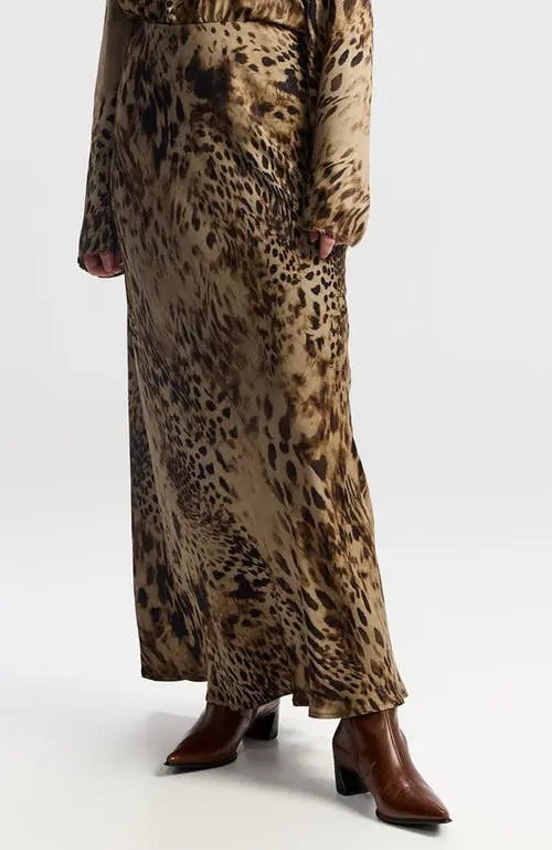Ronen Chen Tenne Leopard-print Maxi Skirt