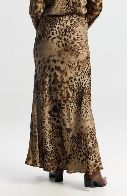 Ronen Chen Tenne Leopard-print Maxi Skirt