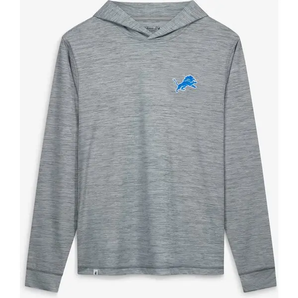 Johnnie-o Detroit Lions Talon Long Sleeve Hooded T-shirt - Gray